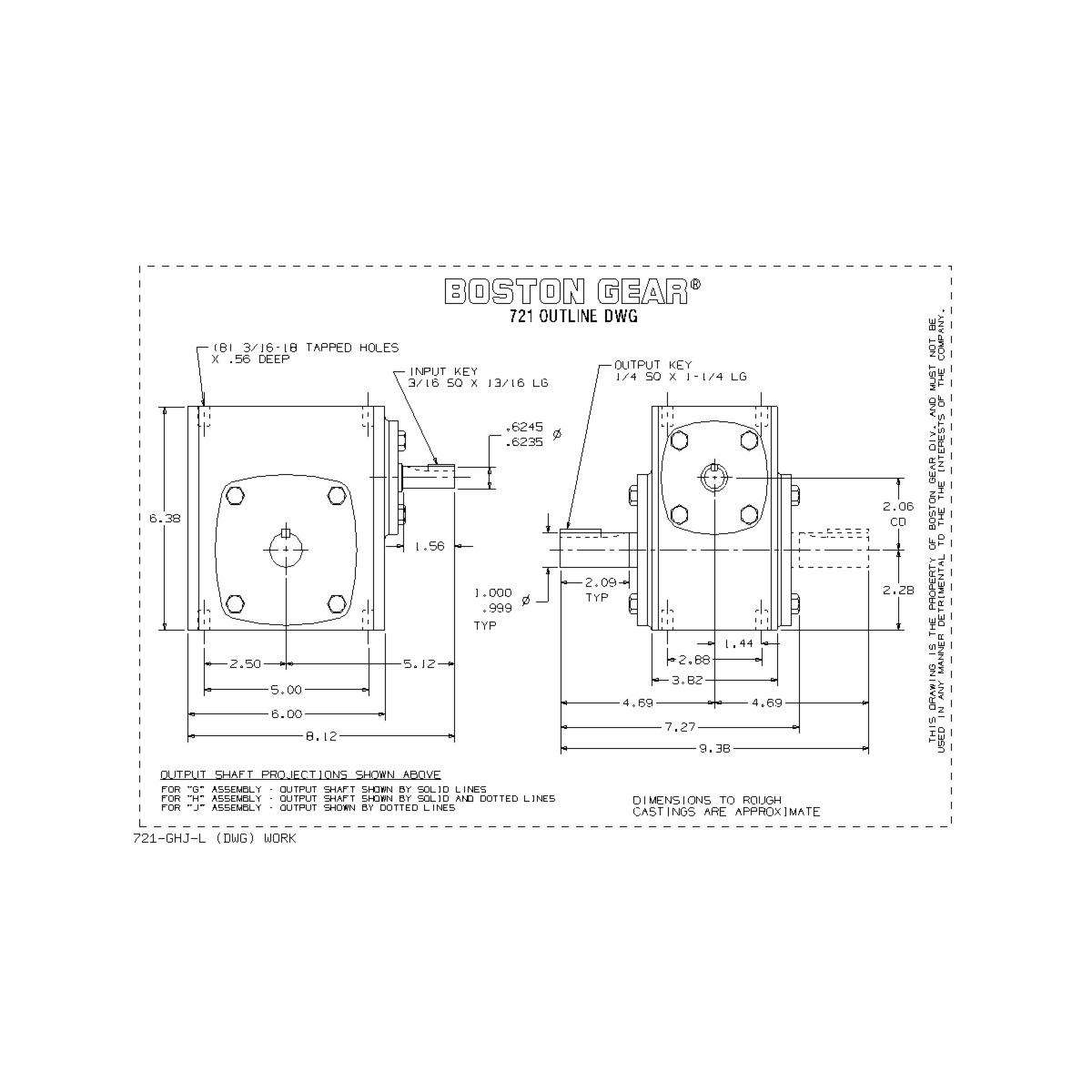 Boston Gear® 721-30-G BOS 721-30-G