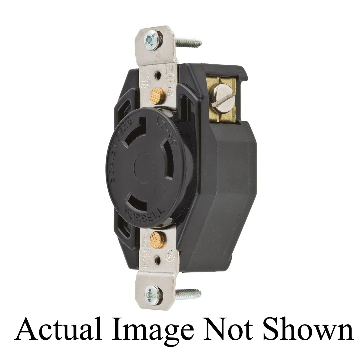 Locking Devices, Industrial, Flush Receptacle, 30A 3-Phase, 48% OFF